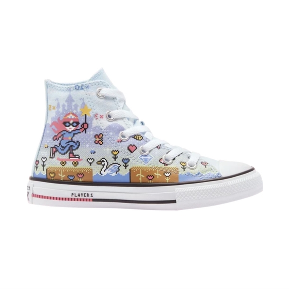 Converse | Shoes | Converse Girls Video Game Skateboard Princess Hi Top ...